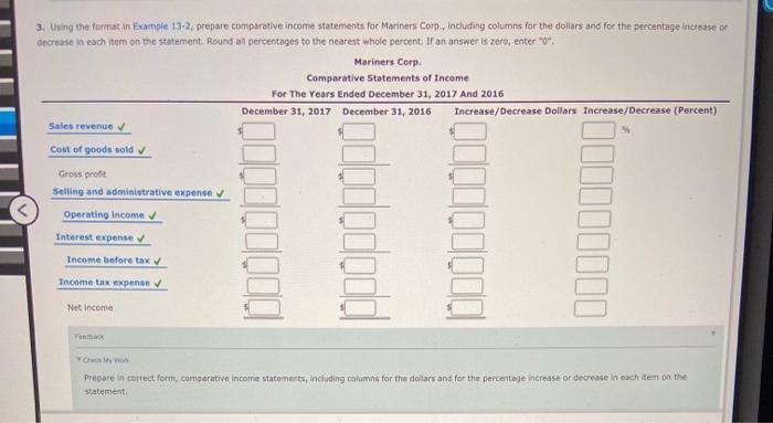 Solved Common-Size Income Statements and Horizontal Analysis | Chegg.com
