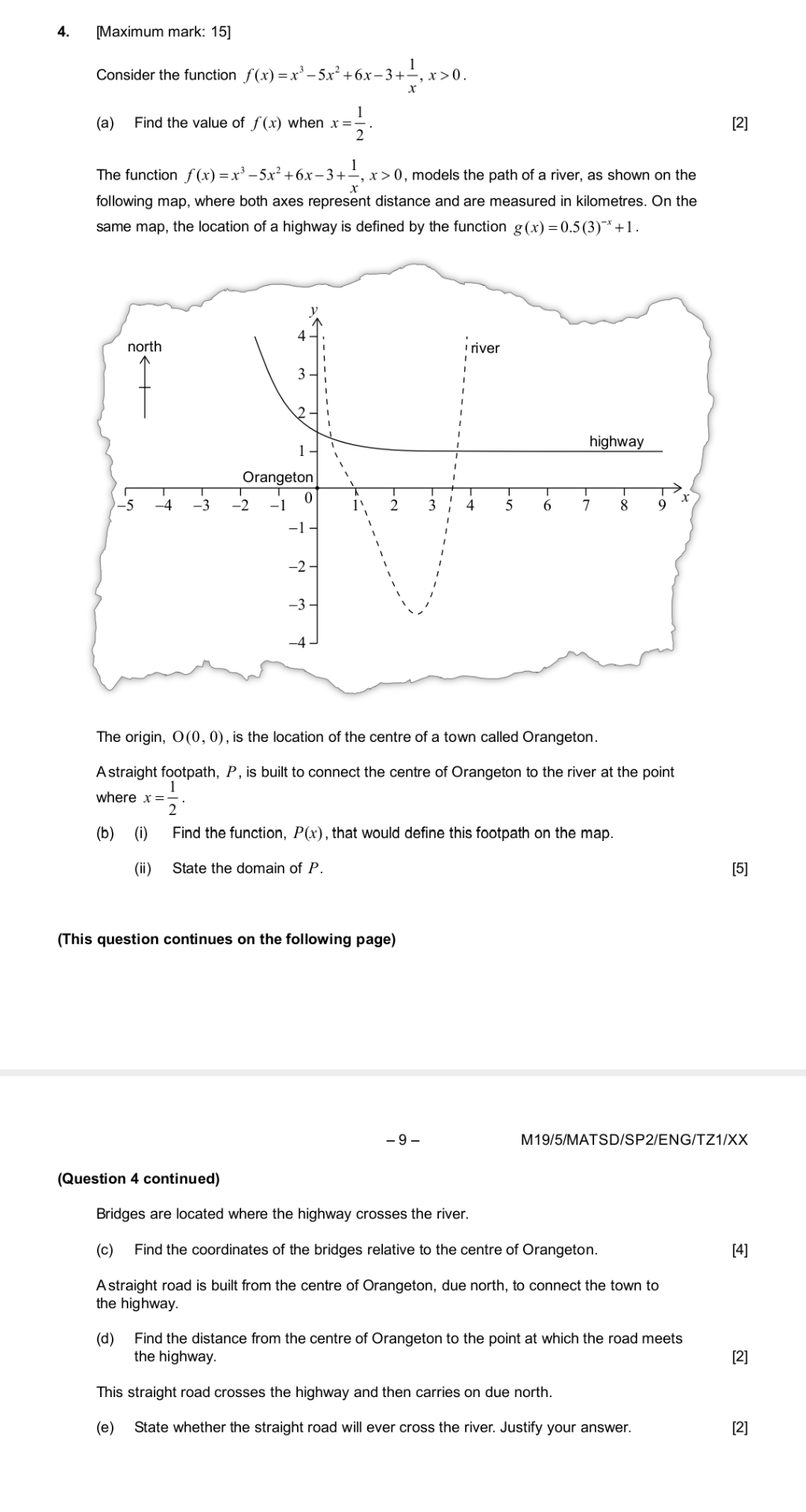 Solved [Maximum mark: 15]Consider the function | Chegg.com