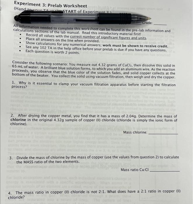 Solved All information needed to complete this worksheet can | Chegg.com