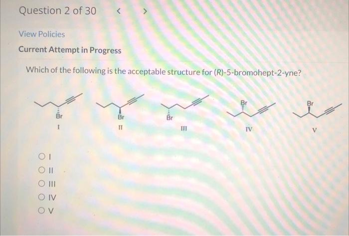 Solved Which of the following is the acceptable structure | Chegg.com