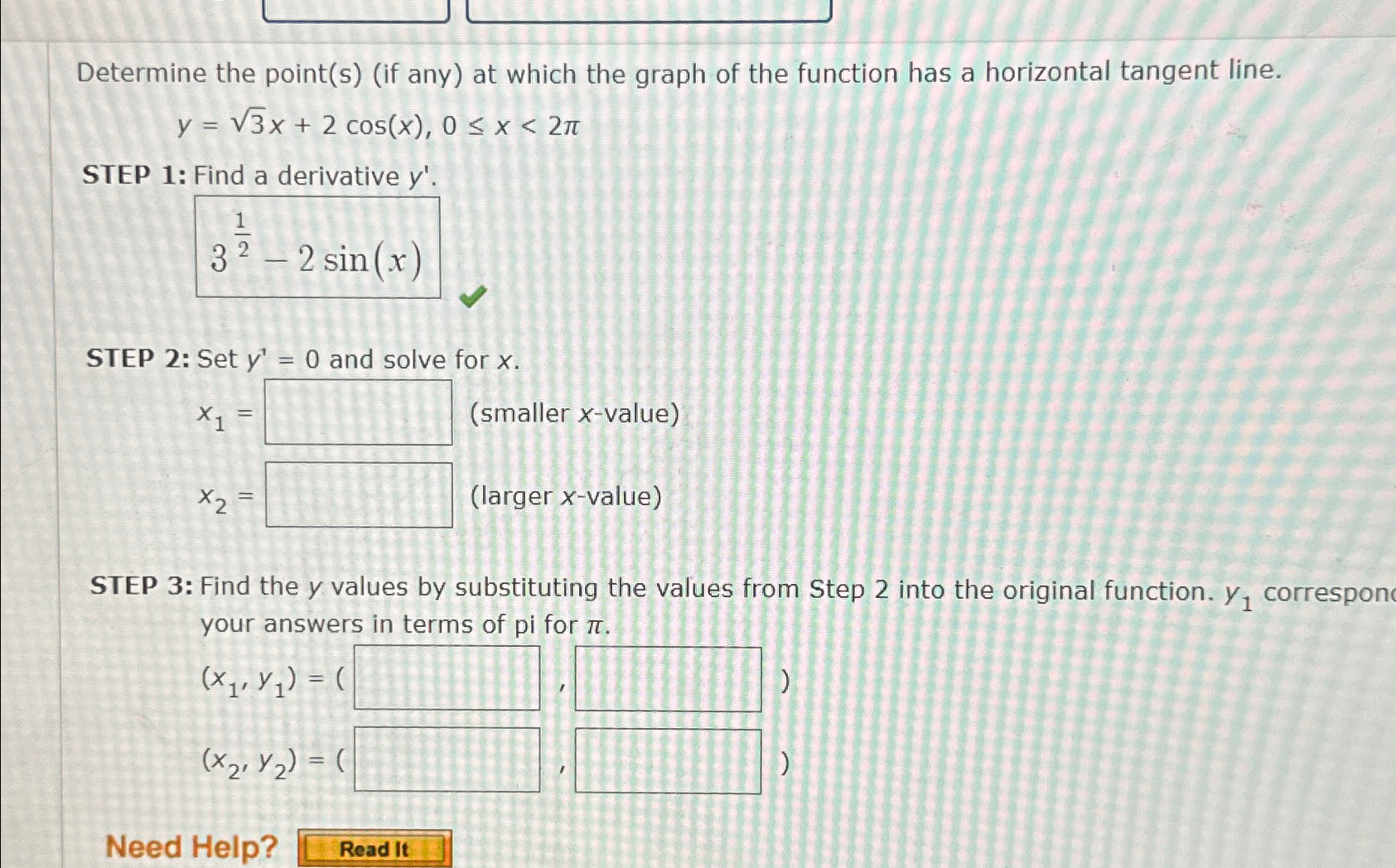 Solved Determine the point(s) (if any) ﻿at which the graph | Chegg.com