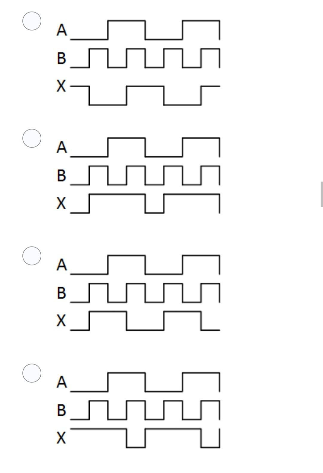 Solved Question 5 (4 points) 1) Listen A B C X Select the | Chegg.com