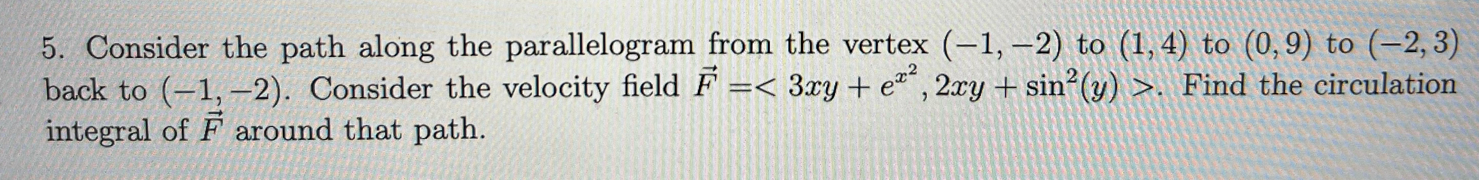 Consider the path along the parallelogram from the | Chegg.com