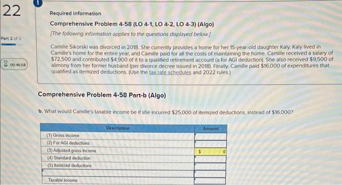 Solved Required information Comprehensive Problem 4-58 (LO | Chegg.com Solved Required information Comprehensive Problem 4-58 (LO | Chegg.com