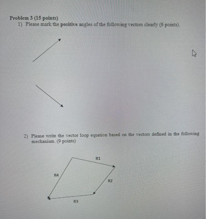 Solved Problem 3 (15 points) 1) Please mark the positive | Chegg.com