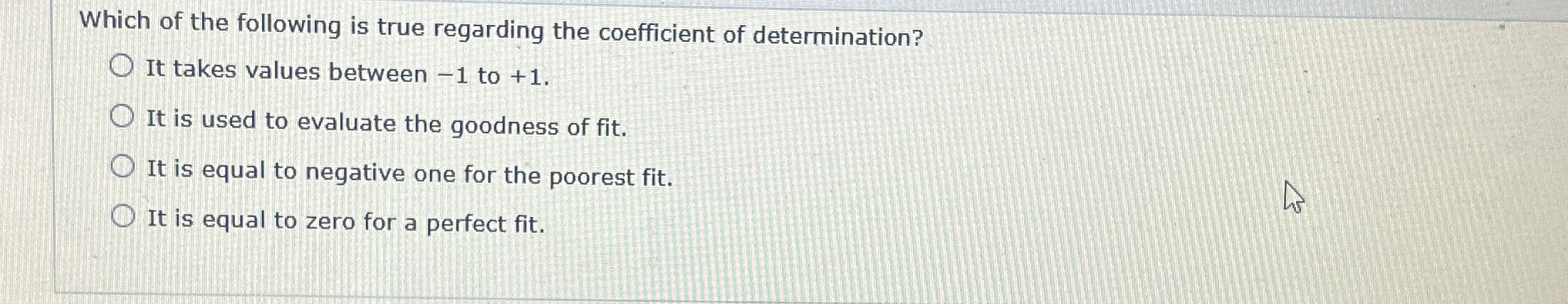 Solved Which of the following is true regarding the | Chegg.com