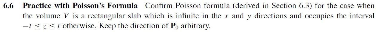 .6 Practice with Poisson's Formula Confirm Poisson | Chegg.com