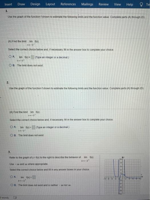 Solved Insert Draw Design Layout References Mailings Review | Chegg.com