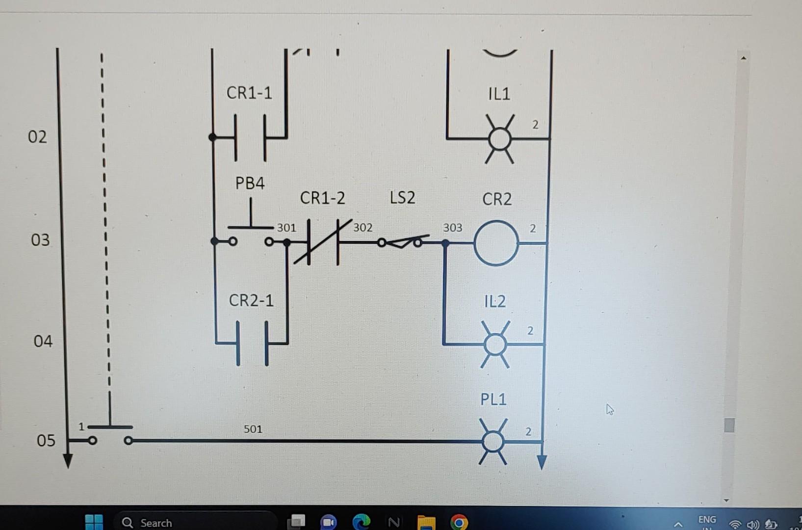 Solved Consider CR1 the Forward relay and CR2 the Reverse | Chegg.com