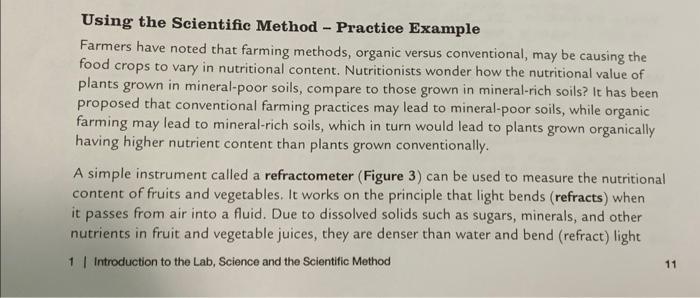 Solved Using the Scientific Method - Practice Example | Chegg.com