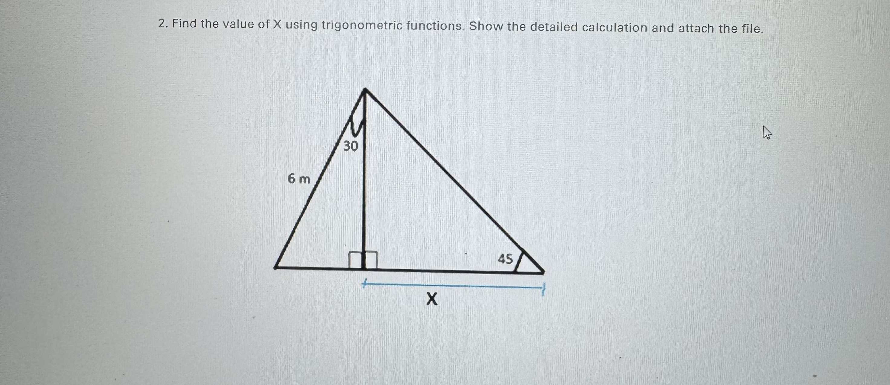 Solved Find the value of x ﻿using trigonometric functions. | Chegg.com