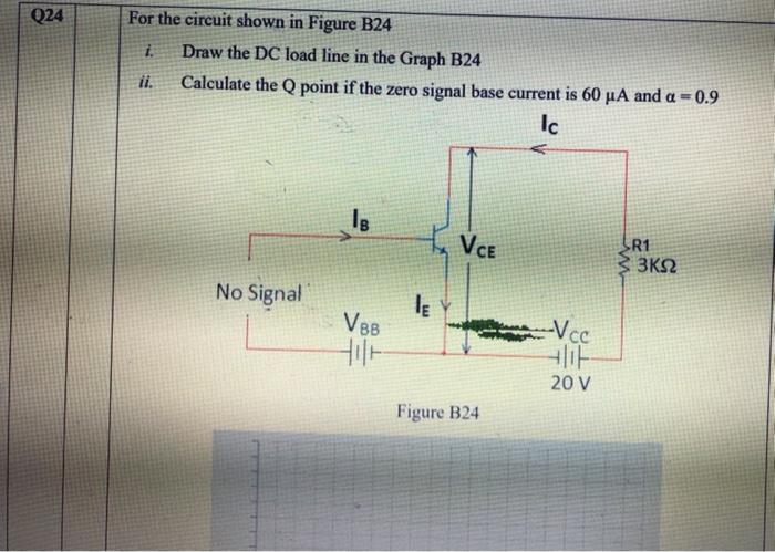 Solved Q24 For the circuit shown in Figure B24 1. Draw the | Chegg.com