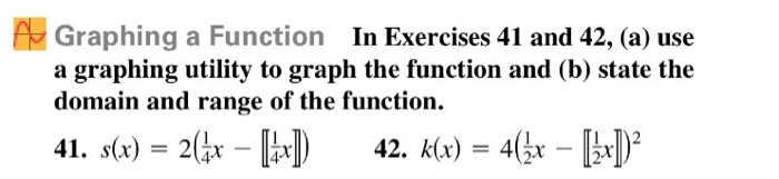 Solved Graphing a Function In Exercises 41 and 42, (a) use a | Chegg.com