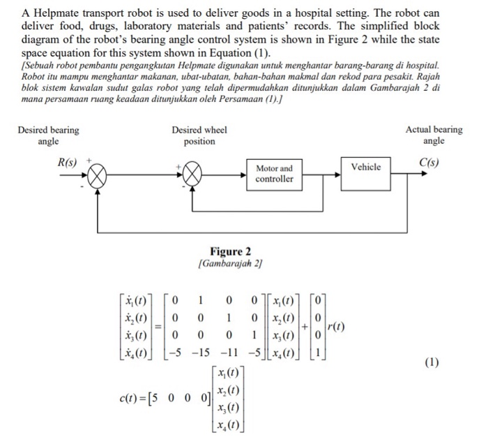 Solved A Helpmate transport robot is used to deliver goods | Chegg.com