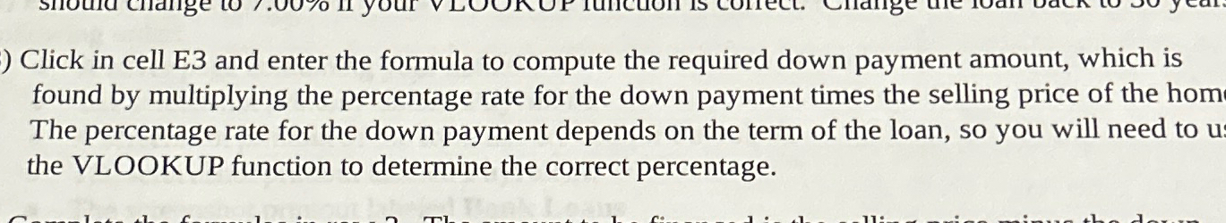 Solved Click in cell E3 ﻿and enter the formula to compute | Chegg.com