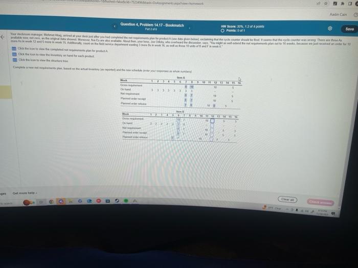 Solved Data tableData table The product structure ( LT= lead | Chegg.com