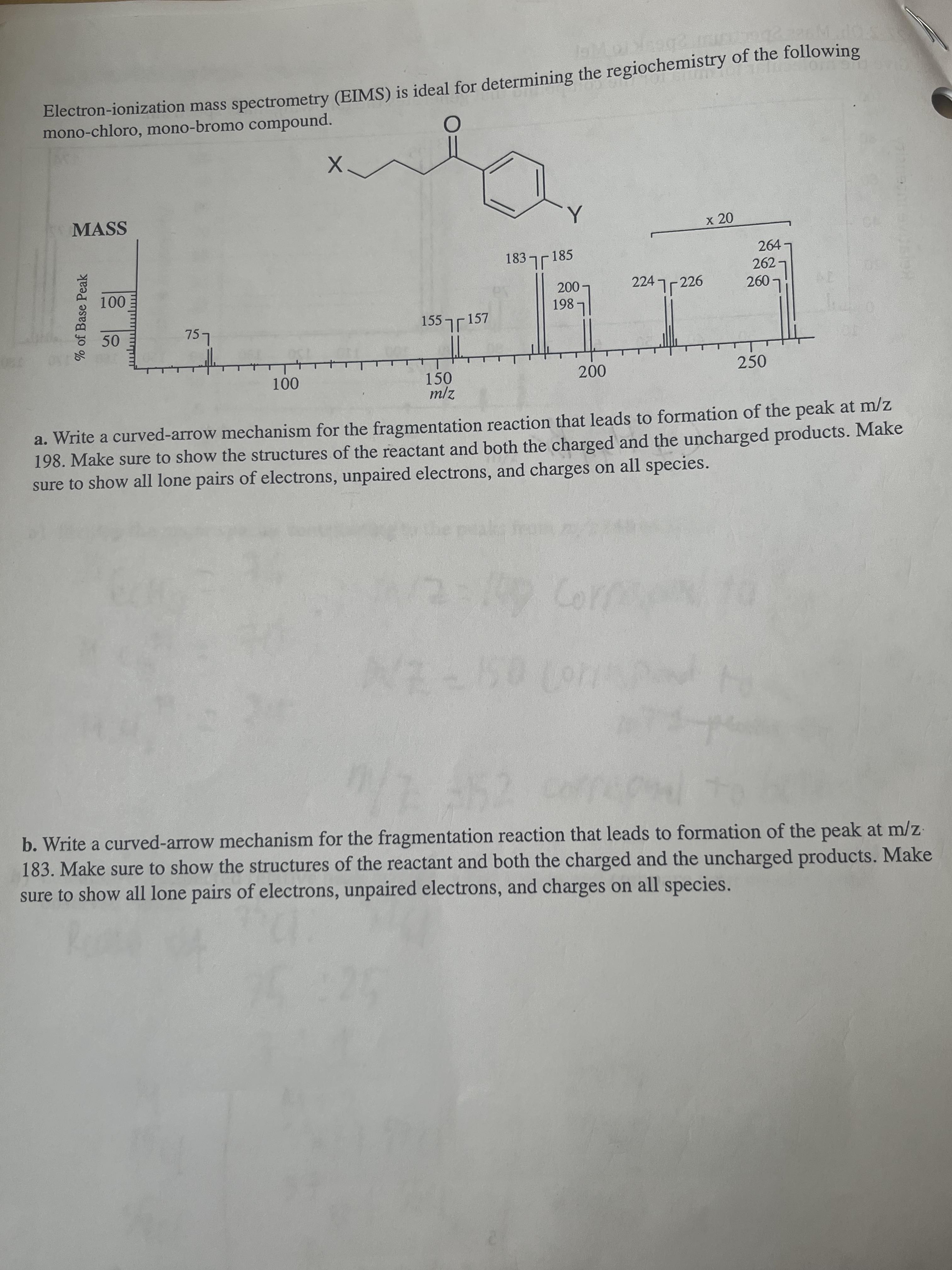 Solved Electron-ionization mass spectrometry (EIMS) ﻿is | Chegg.com