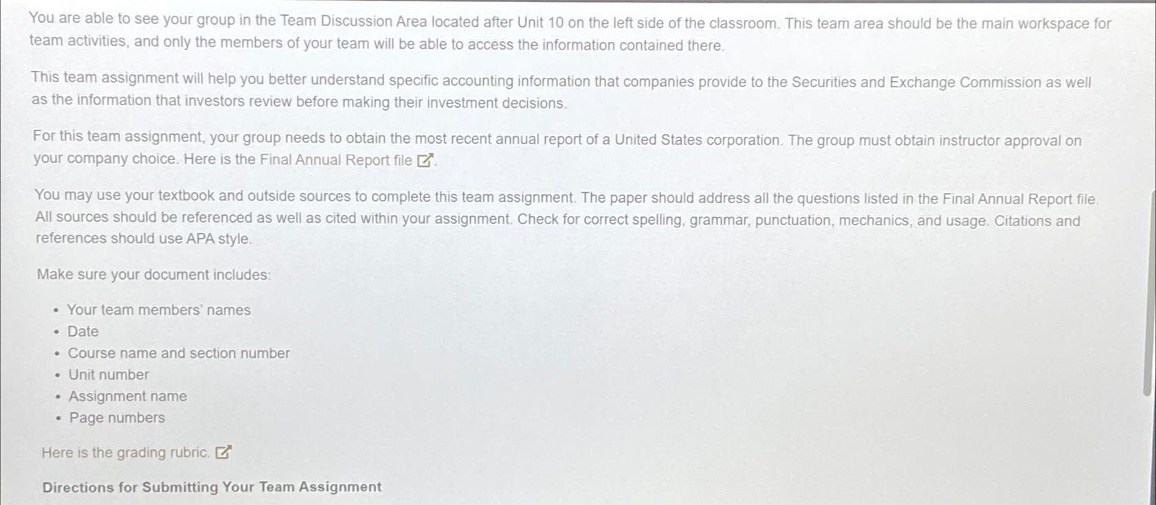 Solved You are able to see your group in the Team Discussion | Chegg.com