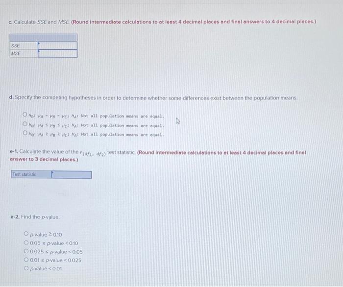 Solved Exercise 13-1 Algo A random sample of five | Chegg.com
