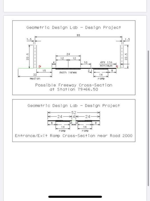 Design a Grade-Separated Partial Cloverleaf | Chegg.com