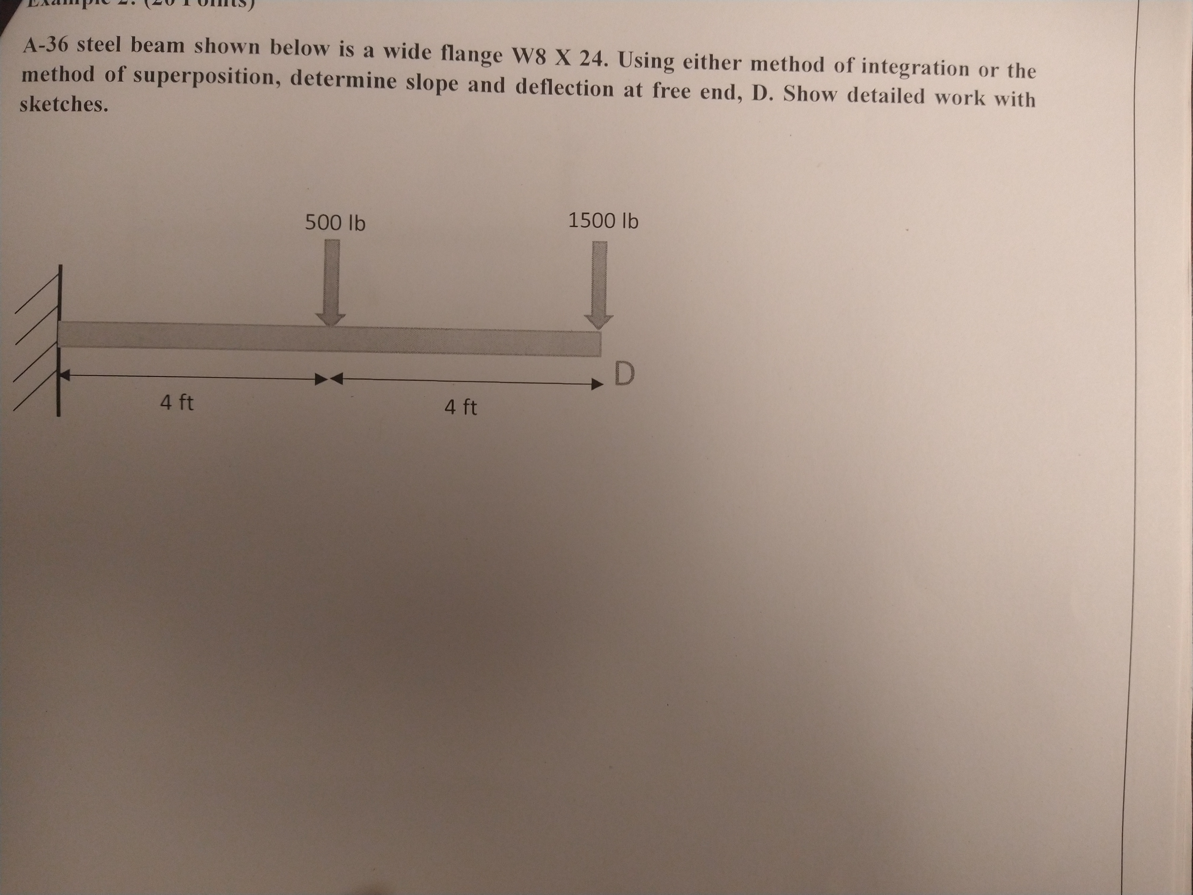 Solved A-36 ﻿steel beam shown below is ﻿a wide flange | Chegg.com