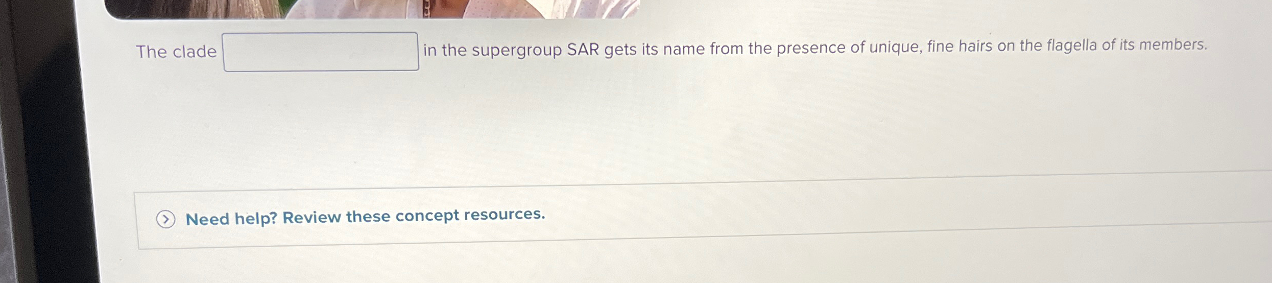 Solved The cladt in the supergroup SAR gets its name from | Chegg.com