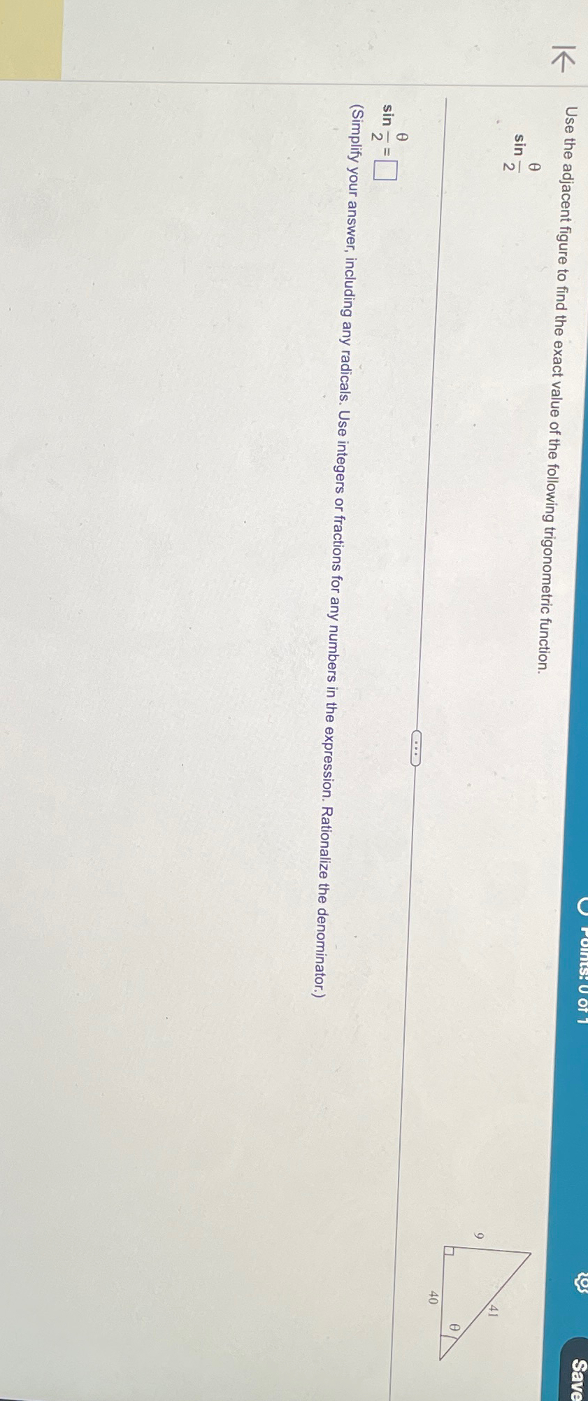 Solved Use the adjacent figure to find the exact value of | Chegg.com