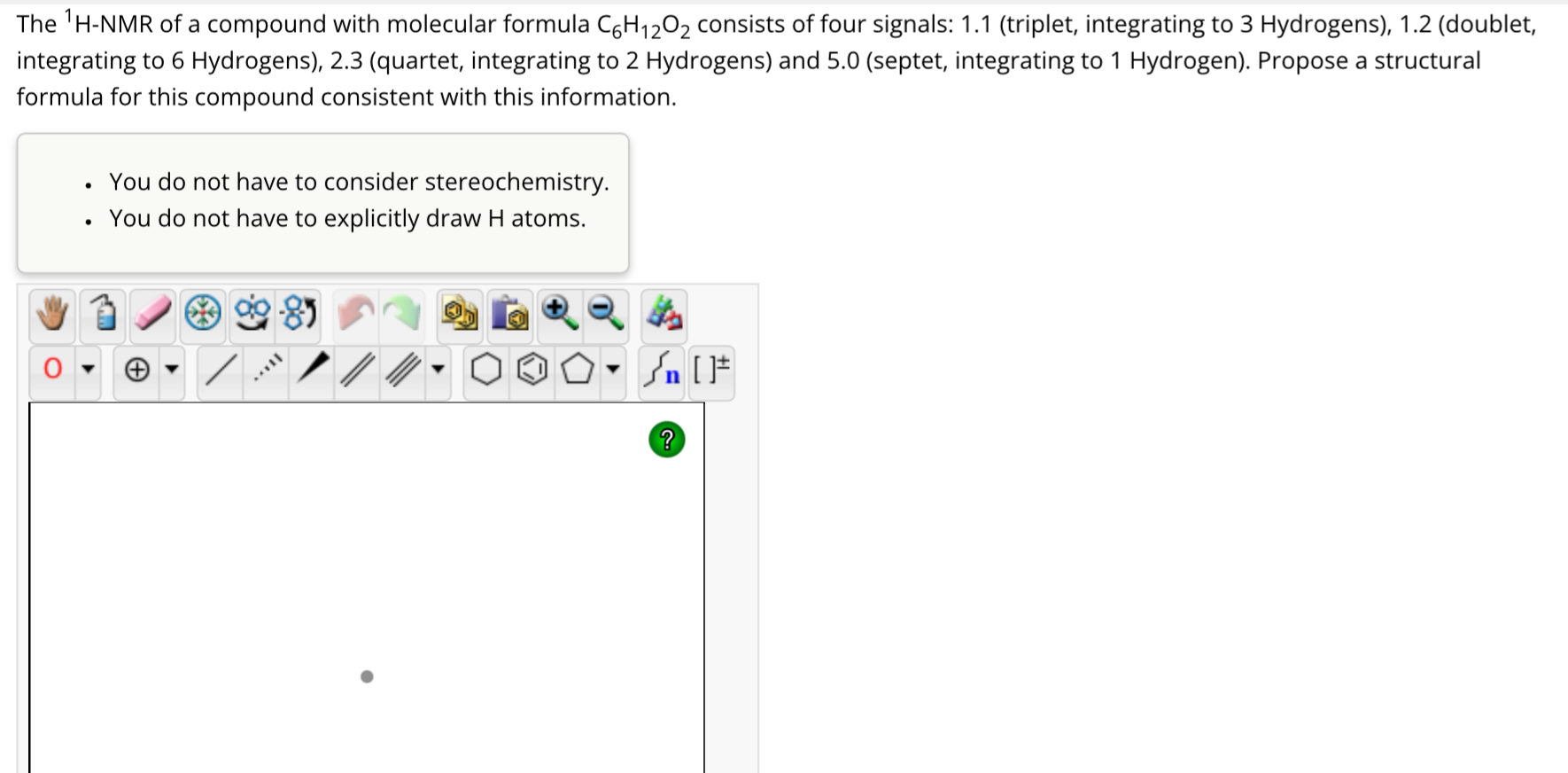 Solved The \( { }^{1} \mathrm{H} \)-NMR of a compound with | Chegg.com