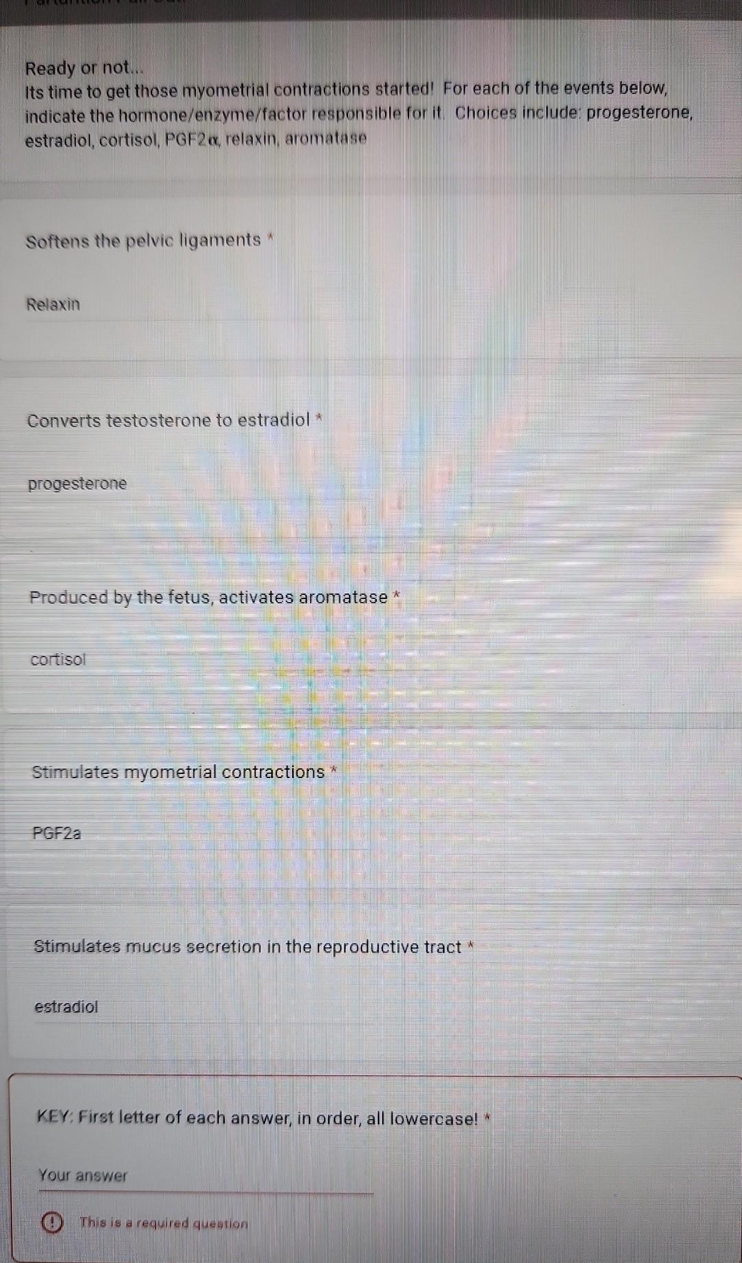 Solved Ready or not... Its time to get those myometrial | Chegg.com