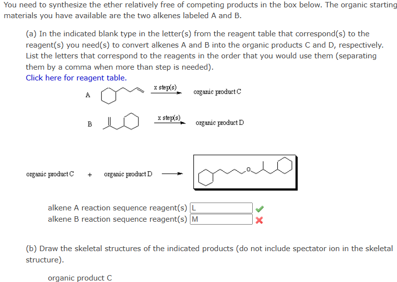 Solved Please find the reagent for Alkene B ﻿reaction. | Chegg.com
