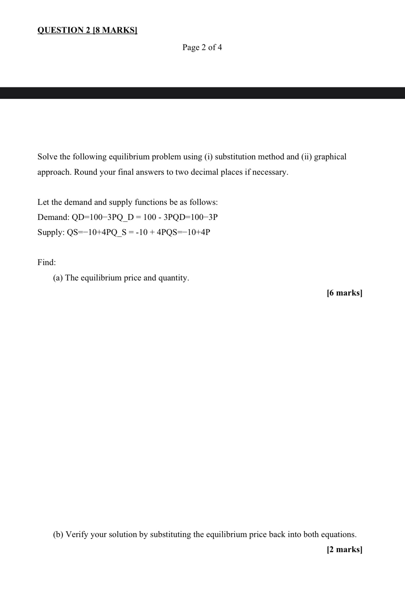 Solved QUESTION 2 [8 ﻿MARKS]Page 2 ﻿of 4Solve the following | Chegg.com