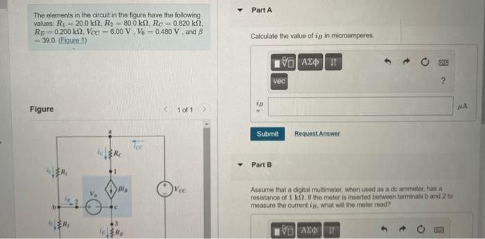 Solved The elements in the circuit in the figure have the | Chegg.com
