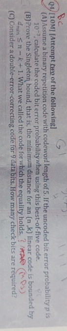 Solved Q4 [10M] [Attempt two of the following](A)Assume a | Chegg.com