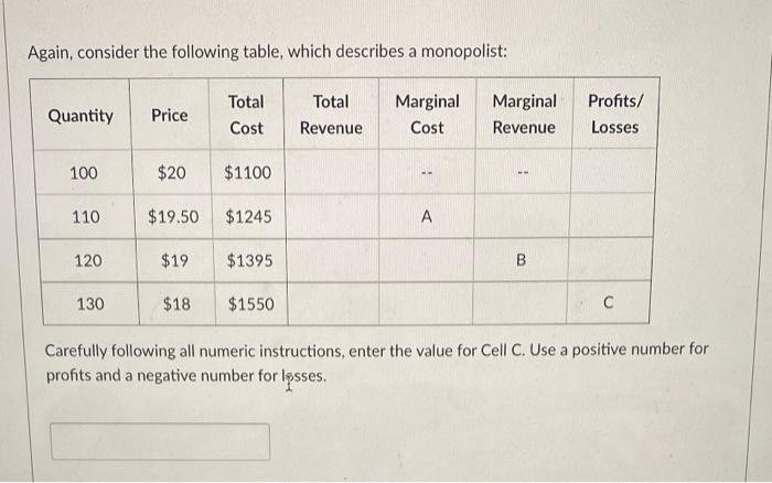 Solved Again, consider the following table, which describes | Chegg.com
