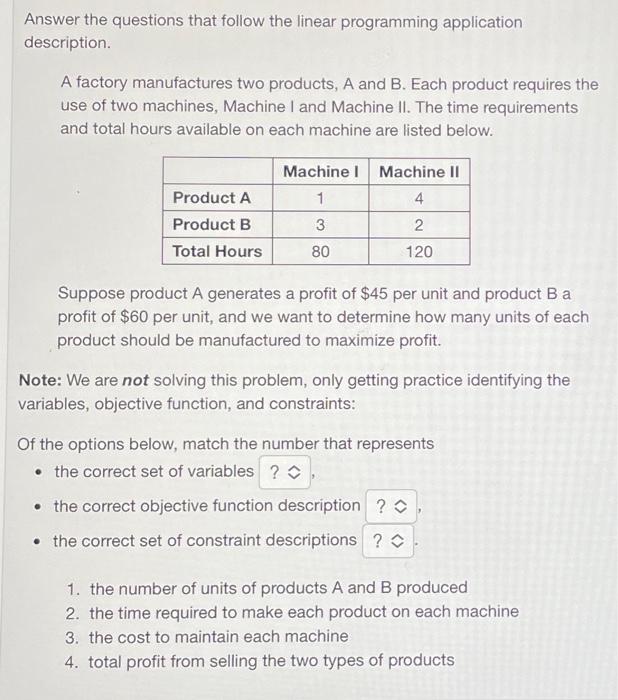 Solved Answer the questions that follow the linear | Chegg.com