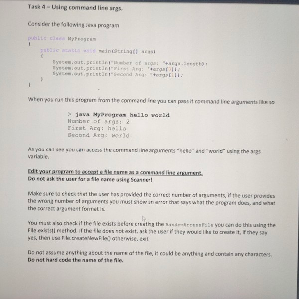 Solved 1GB = 20 Task 1 Create a class HexEditor and create a | Chegg.com