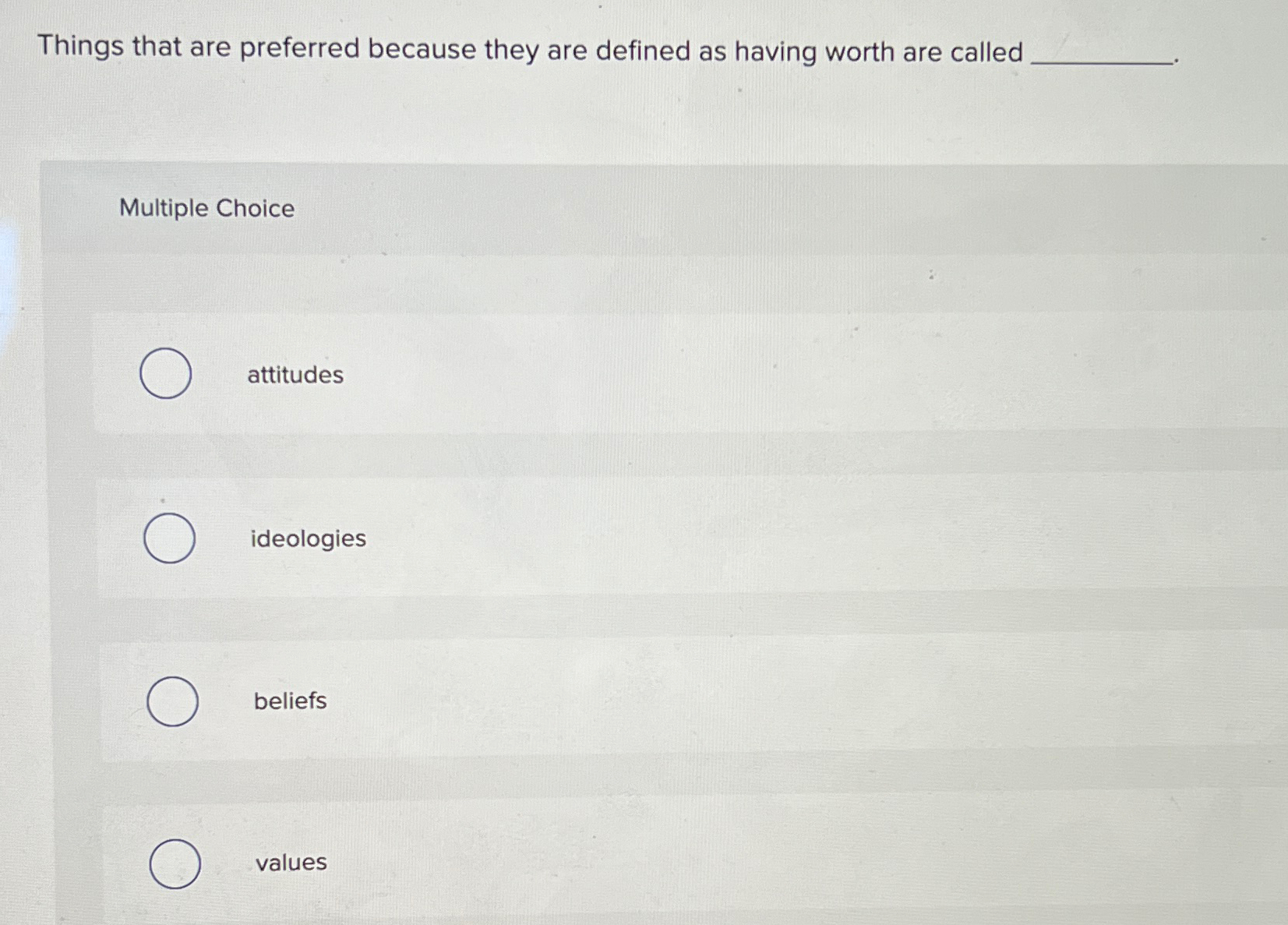 Solved Things that are preferred because they are defined as | Chegg.com