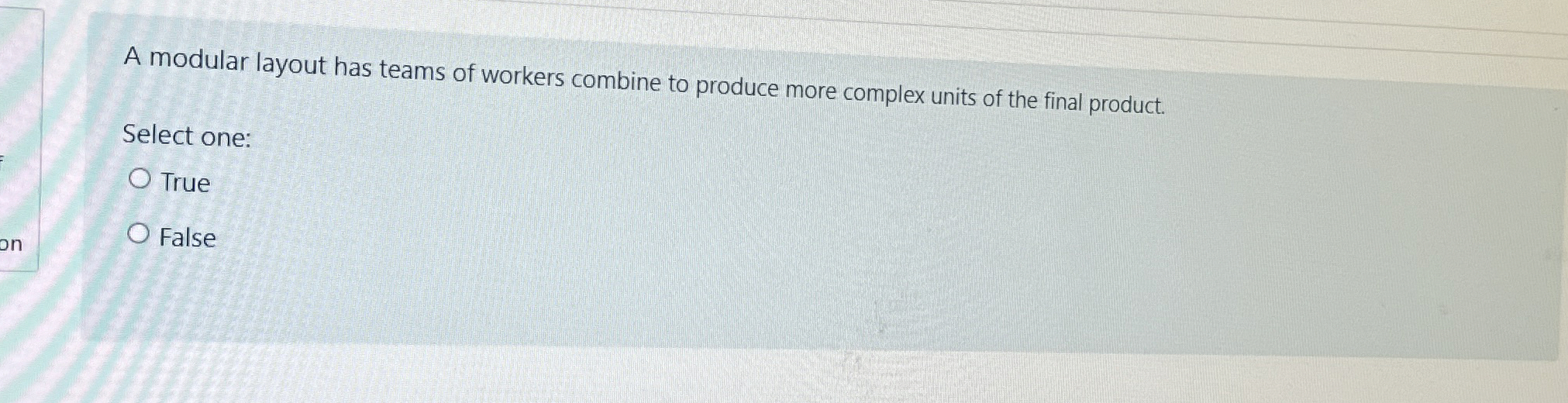 Solved A modular layout has teams of workers combine to | Chegg.com