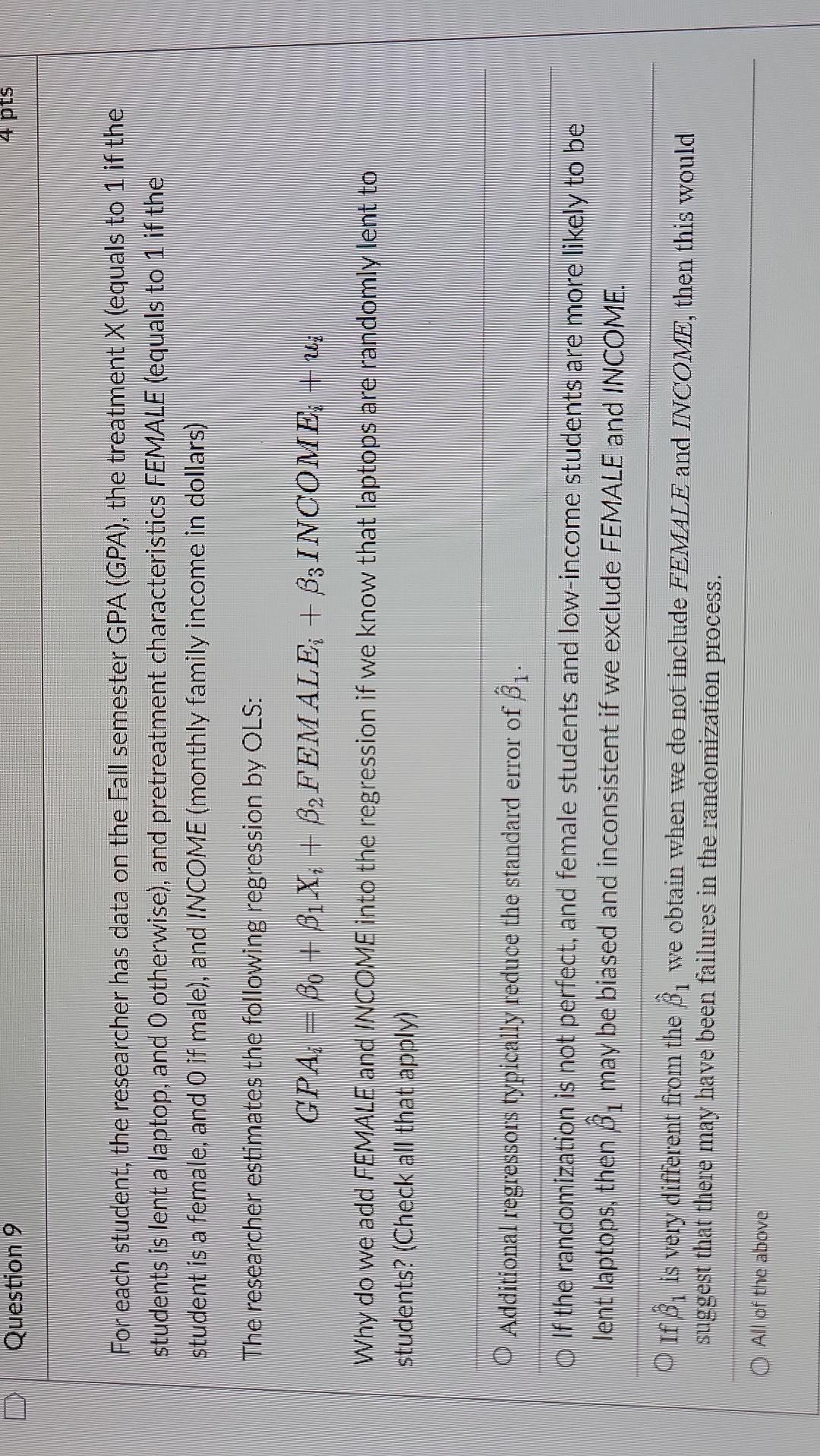 Solved Questions 9-15 Laptop access and GPA. Based on a | Chegg.com