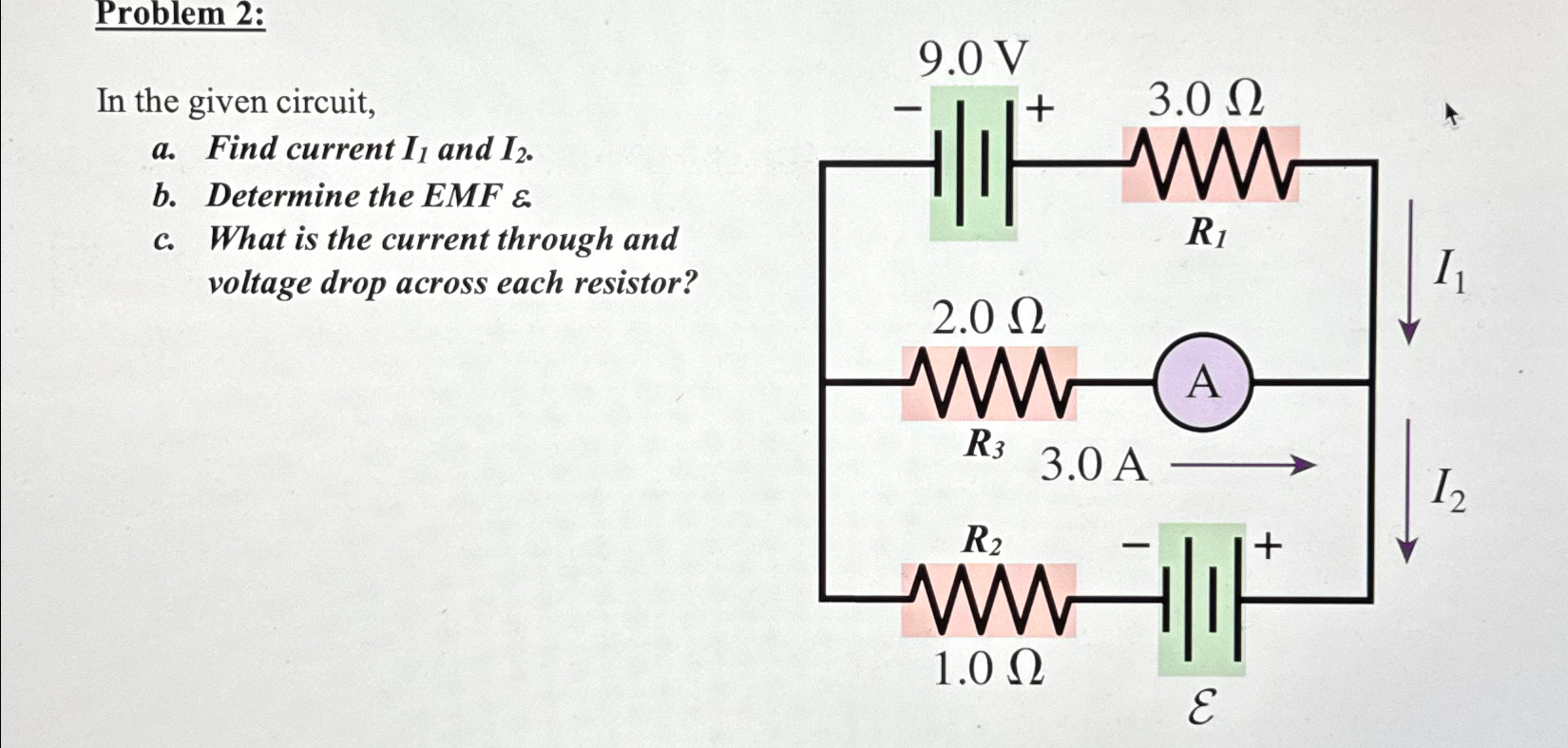Solved Problem 2:In the given circuit,a. ﻿Find current I1 | Chegg.com