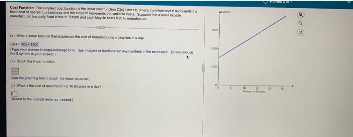 Solved Cost Function The Simplest Cost Function Is The