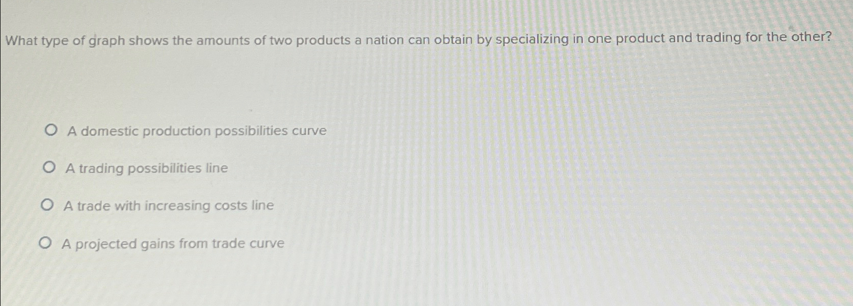 Solved What type of graph shows the amounts of two products | Chegg.com
