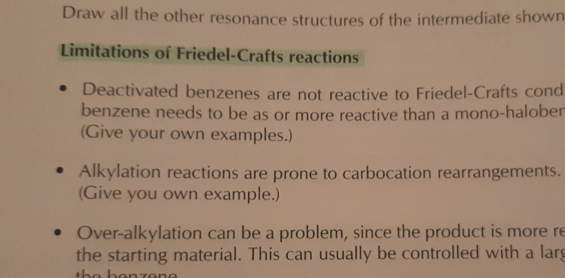 [Solved]: examples of each limitation*