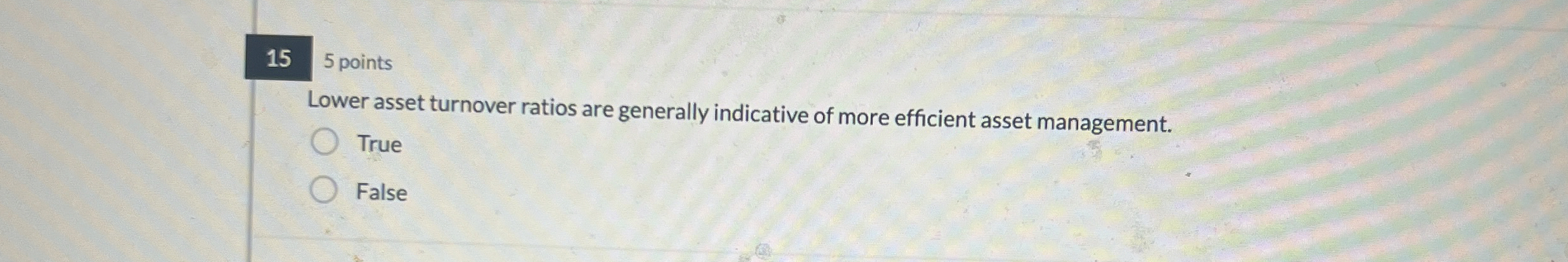 Solved 155 ﻿pointsLower asset turnover ratios are generally | Chegg.com