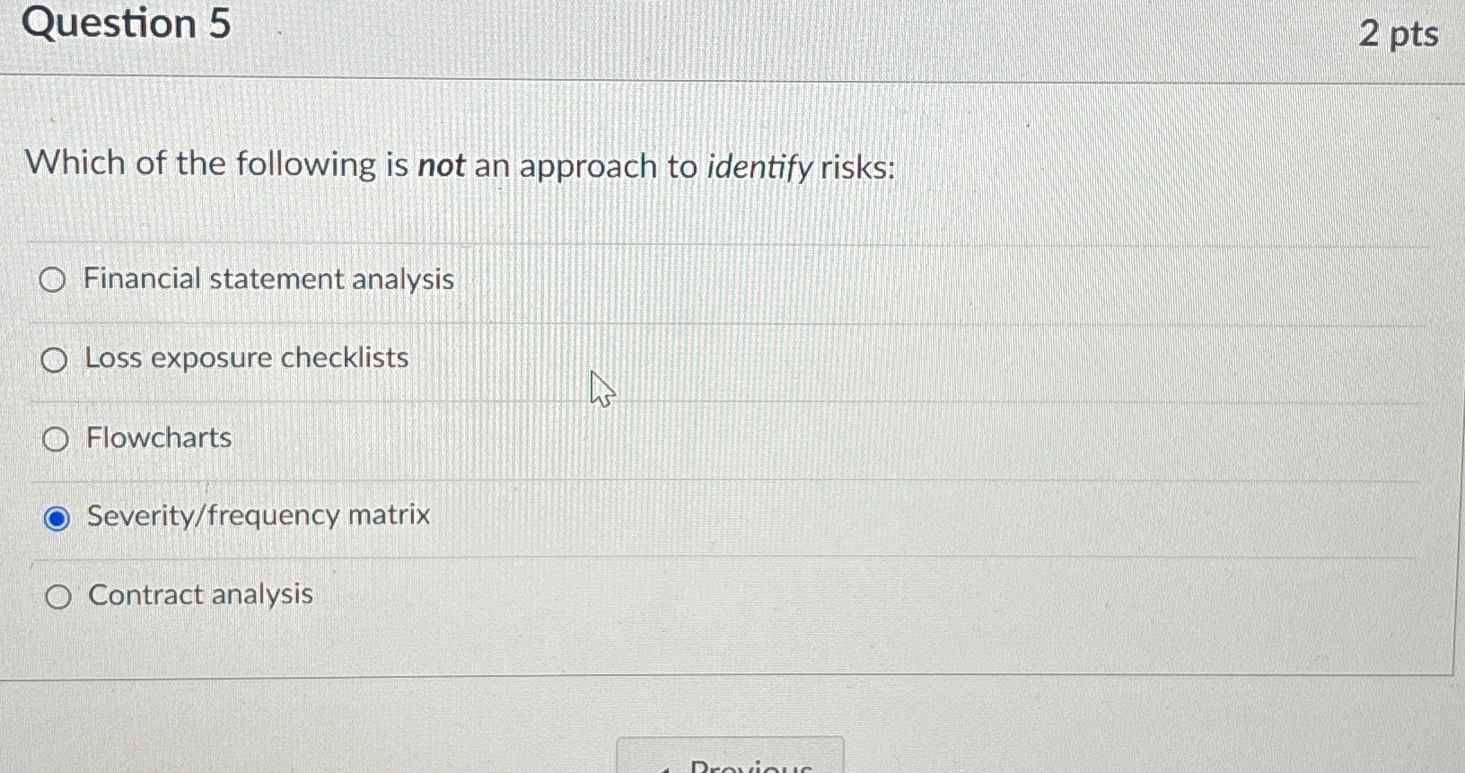 Solved Question 52 ﻿ptsWhich of the following is not an | Chegg.com
