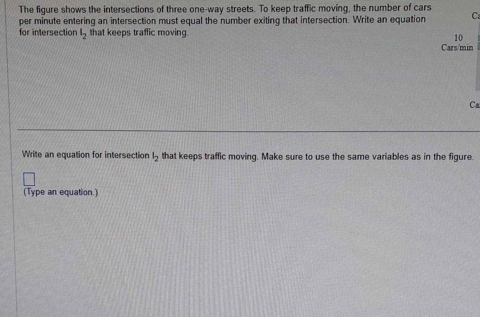 Solved The figure shows the intersections of three one-way | Chegg.com