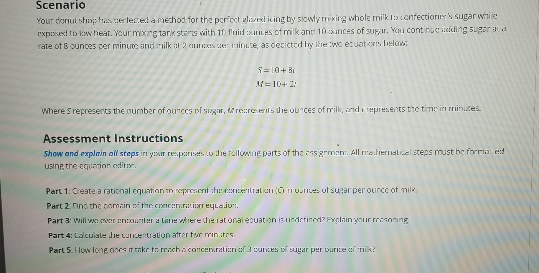 Solved ScenarioYour donut shop has perfected a method for | Chegg.com