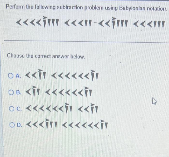 Solved Perform the following subtraction problem using | Chegg.com