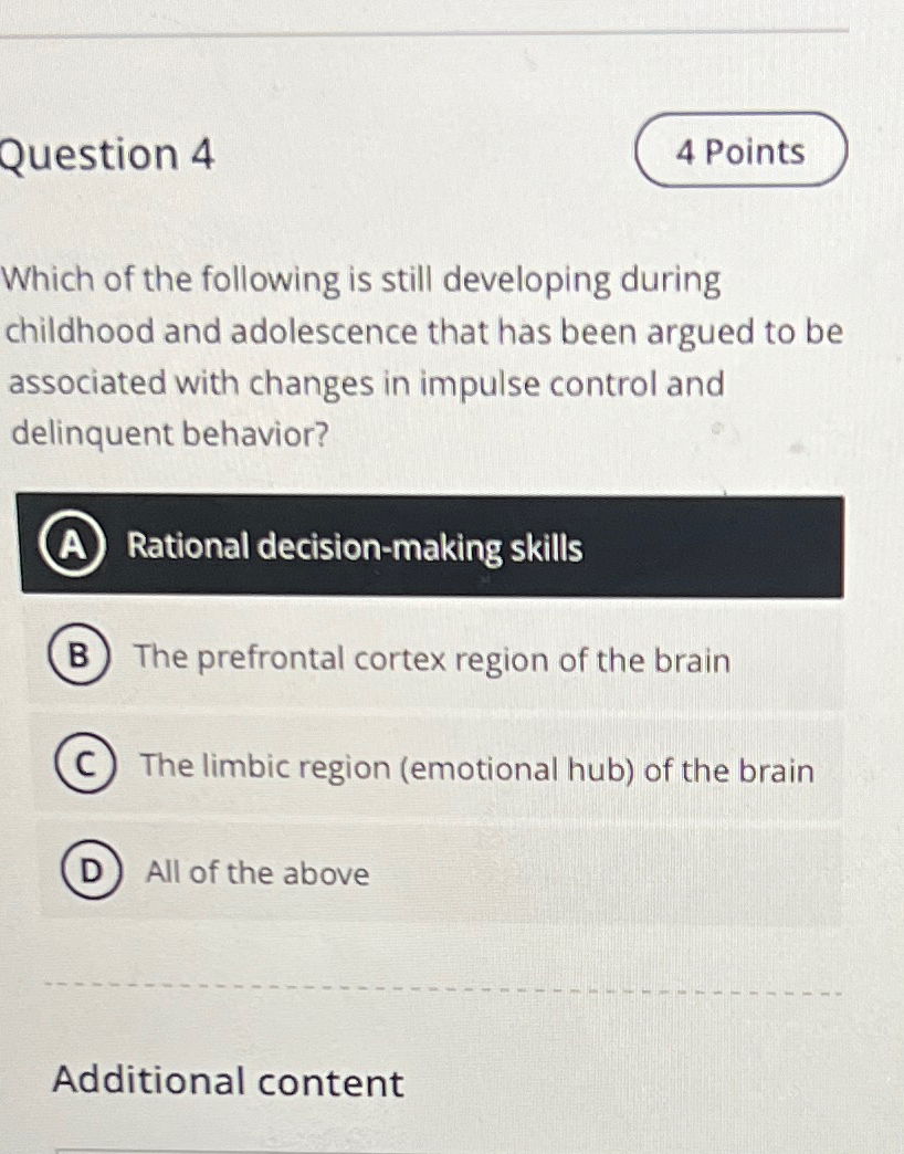 Solved Question 4Which of the following is still developing | Chegg.com