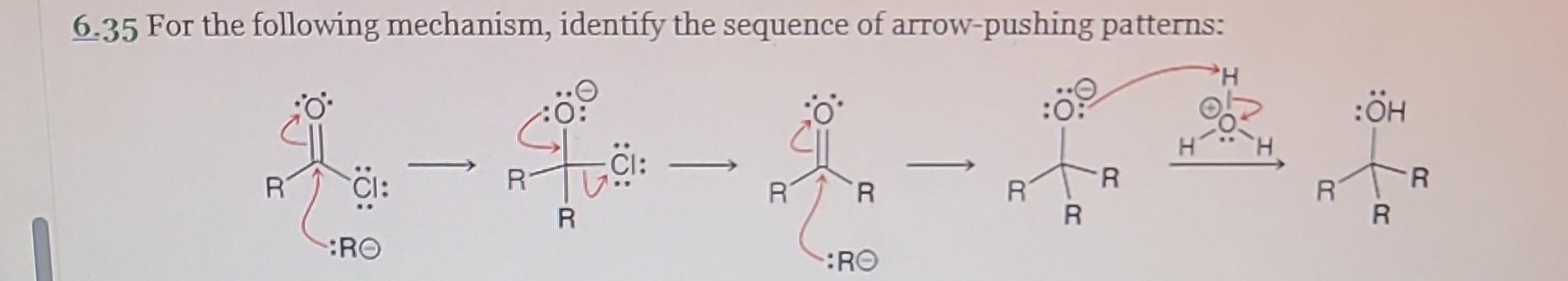 Solved 6.35 For the following mechanism, identify the | Chegg.com